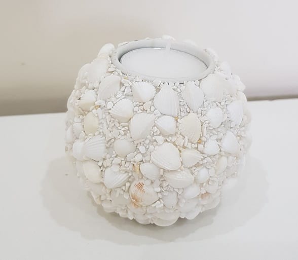 SMALL SEASHELL CANDLE HOLDER – Layoun Interiors